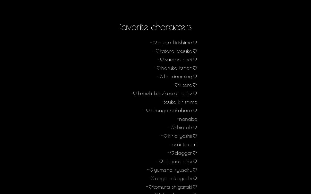characters